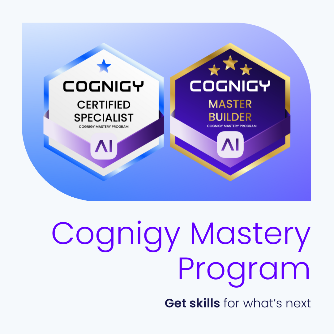 Introducing the Cognigy Mastery Program: A New Standard in AI Agent Certification